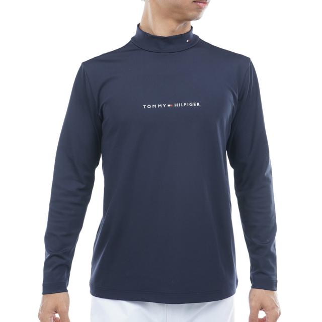 トミー ヒルフィガー ゴルフ(  GOLF)ゴルフウェア 定番ロゴ ベア天竺 長袖 モックネックシャ…