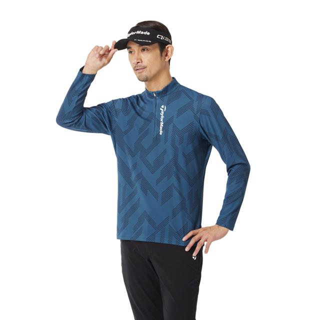 テーラーメイド(TAYLORMADE)ゴルフウェア Tコントロールグラフィック長袖ジップモック M20214-UN982(Me…