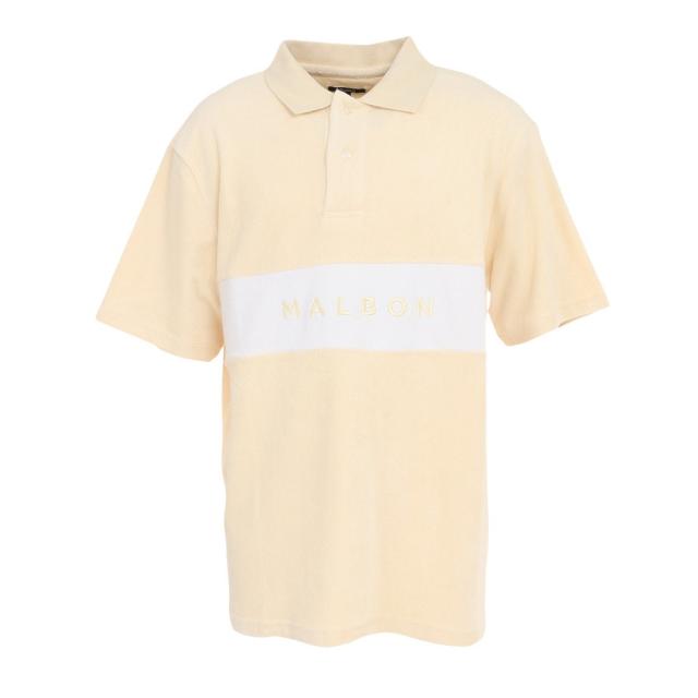 マルボンゴルフ(Malbon Glolf)ゴルフウェア Clearwater Terry 半袖ポロシャツ M-7947-SND…