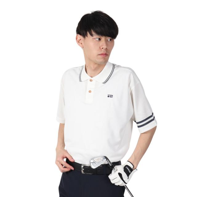 ROSASEN(ROSASEN)ゴルフウェア 鹿の子ストレッチ 半袖ポロシャツ 044-22742-005-24AW(Men’…