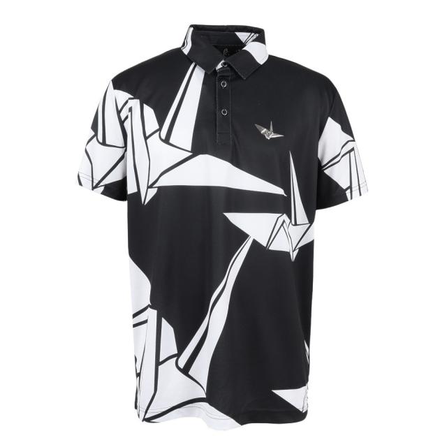 ウノ ピゥ ウノ ウグァーレ トレ(1PIU1UGUALE3)ゴルフウェア ポロシャツ 折り紙 CRANE GRT220 BL…