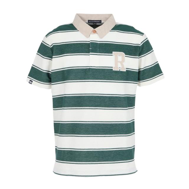 ROSASEN(ROSASEN)ゴルフウェア カノコボーダー半袖ポロ 044-23243-25SS-023(Men’s)
