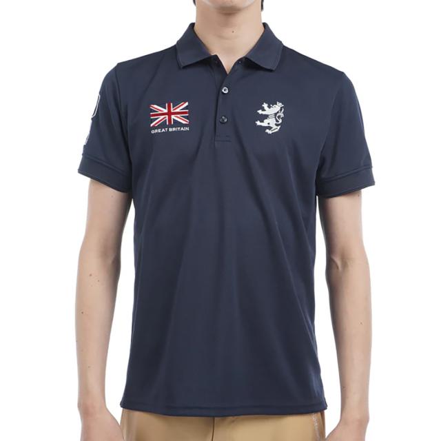 アドミラル ゴルフ(Admiral GOLF)ゴルフウェア 半袖 フラッグポロシャツ ADMA517-NVY(Men’s)