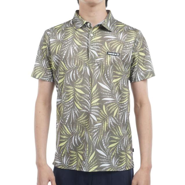 アドミラル ゴルフ(Admiral GOLF)ゴルフウェア リゾートプリント 半袖 ポロシャツ ADMA529-OLV(Men…
