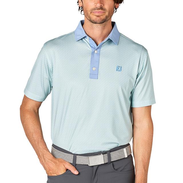 フットジョイ(FOOT JOY)ゴルフウェア ダイアゴナル半袖クレリックシャツ 34543(Men’s)