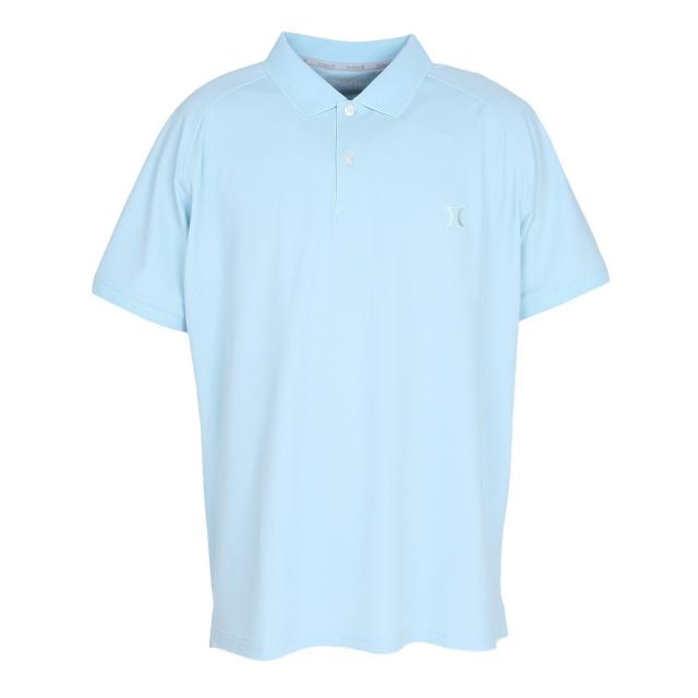 ハーレー(HURLEY)ゴルフウェア 吸水速乾 ピケ アイコン 半袖 ポロシャツ MGPS251109-SAX(Men’s)