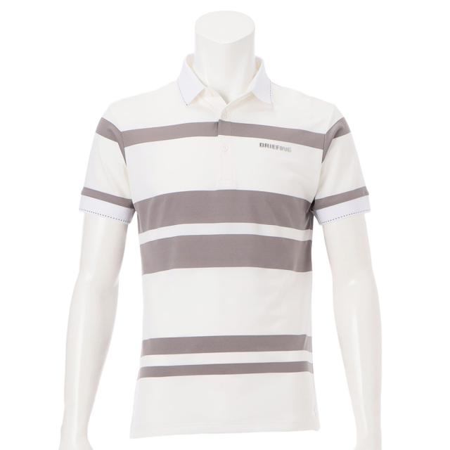 ブリーフィング(BRIEFING)ゴルフウェア 吸水速乾 PANEL STRIPE 半袖 ポロシャツ BRG251M54-00…
