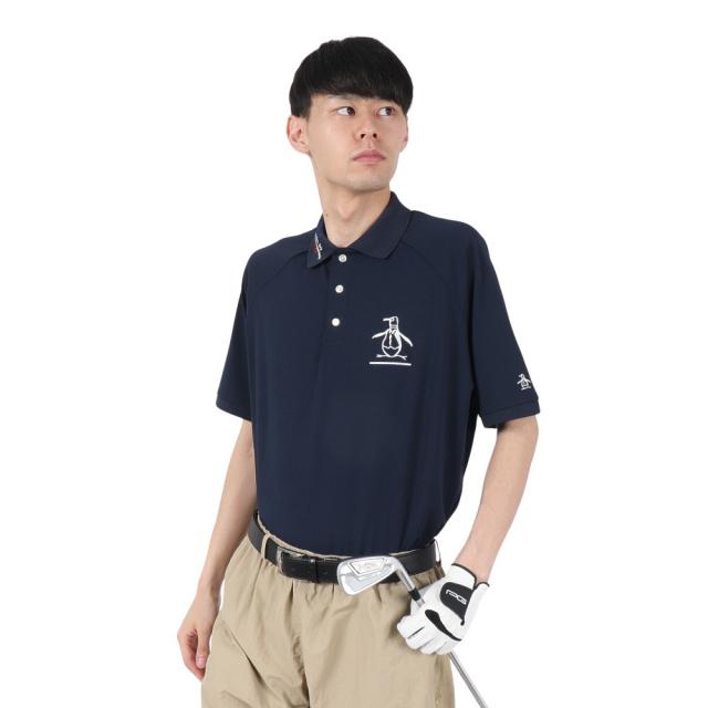 マンシング(MUNSING)ゴルフウェア PEN 半袖 TEAM ポロシャツ MU5SHS09M NV00(Men’s)
