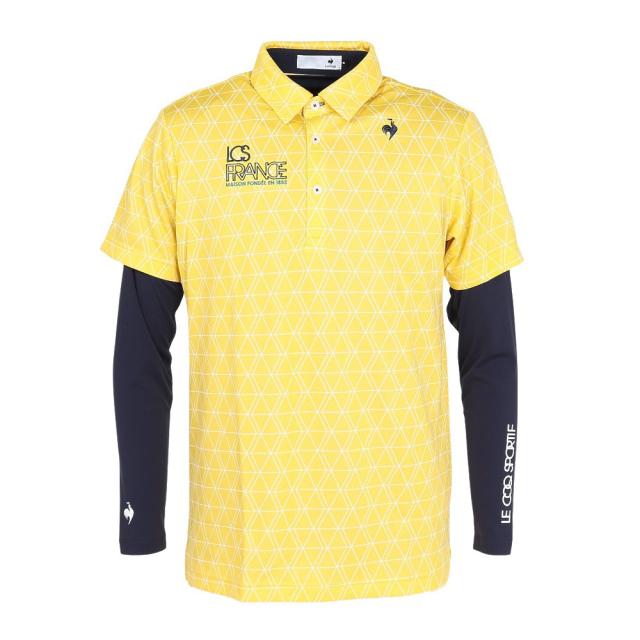 ルコックスポルティフ(lecoqsportif)ゴルフウェア 吸汗速乾 インナー付 半袖ポロシャツ LG5FTZ00M YL0…