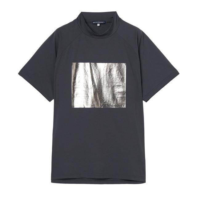 ROSASEN(ROSASEN)ゴルフウェア 半袖 箔プリントモックネックシャツ 047-23442-25SS-018(Men…