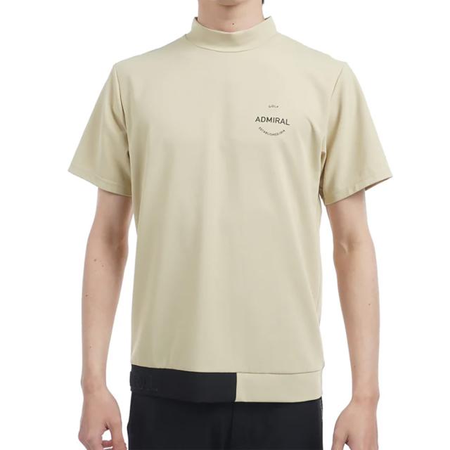 アドミラル ゴルフ(Admiral GOLF)ゴルフウェア 接触冷感 半袖 ミニワッフル モックネックシャツ ADMA507-…