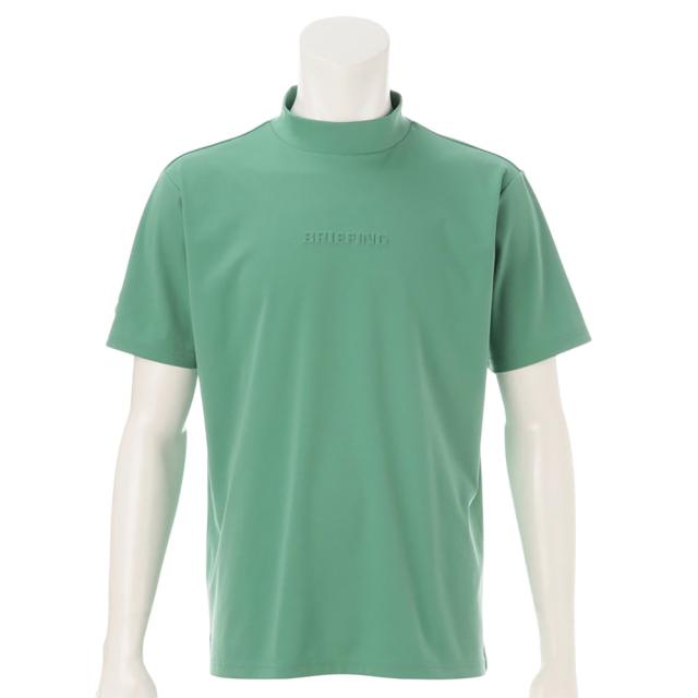 ブリーフィング(BRIEFING)モックネック ゴルフ 半袖 メンズ MS MINI 3D LOGO ハイネック RF BRG…