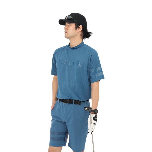 ハーレー(HURLEY)ゴルフウェア 軽量 通気性 ファントム メッシュ アイコン 半袖 モックネックシャツ MGPS2511…