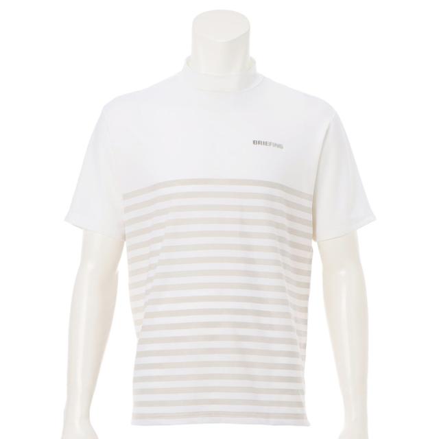 ブリーフィング(BRIEFING)ゴルフウェア 吸水速乾 SHADOW STRIPE 半袖 ハイネックシャツ BRG251M5…