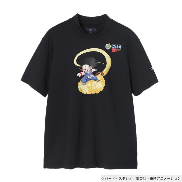 キャロウェイ(CALLAWAY)ゴルフウェア ドラゴンボール 孫悟空プリント 半袖 モックネック C25234152-1010…