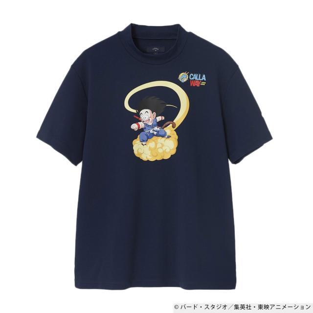 キャロウェイ(CALLAWAY)ゴルフウェア ドラゴンボール 孫悟空プリント 半袖 モックネック C25234152-1120…