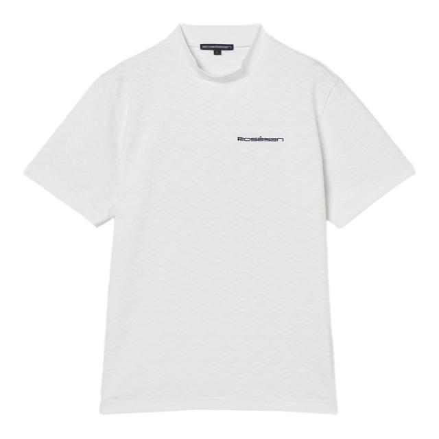 ROSASEN(ROSASEN)ゴルフウェア ジャカート 半袖 クルーネック 044-24842-25AW-005(Men’s)