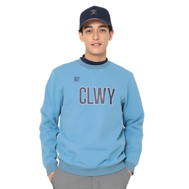 キャロウェイ(CALLAWAY)ゴルフウェア 長袖 カノコダブルニットクルーネックスウェット C25217103-1110(M…