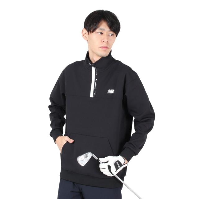 ニューバランス(new balance)ゴルフウェア ストレッチ スウェット ハーフジップ 長袖プルオーバー 012-4262…