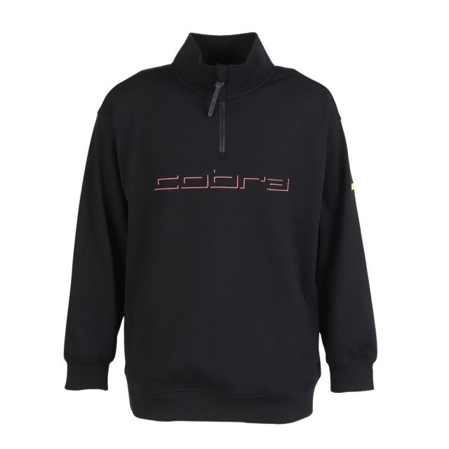 コブラ(Cobra)ゴルフウェア 長袖 ハーフジップ スウェット 637989-01(Men’s)