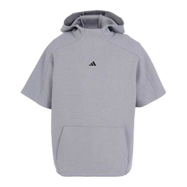 アディダス(adidas)ゴルフウェア 半袖パーカー スウェット フーディー OFG57-KL5270GRY(Men’s)