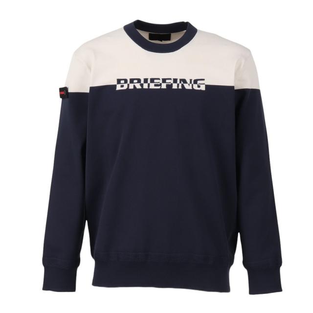 ブリーフィング(BRIEFING)ゴルフウェア WR バイカラー クルーネック長袖ニット BRG241M34-076(Men’…