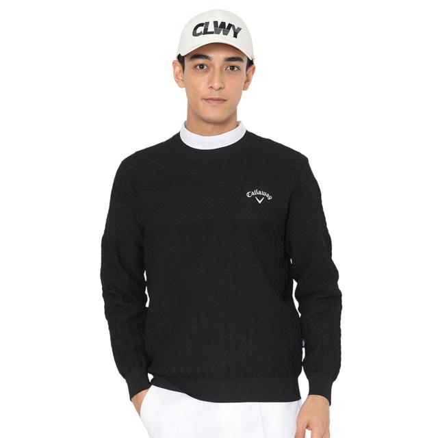 キャロウェイ(CALLAWAY)ゴルフウェア 長袖 クルーネックニット C25218100-1010(Men’s)