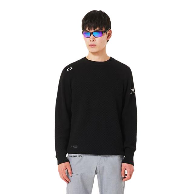 オークリー(OAKLEY)ゴルフウェア 長袖 SKULL SURFACE SWEATER クルー FOA408270-02E(…