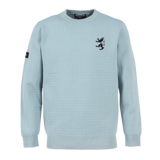 アドミラル ゴルフ(Admiral GOLF)ゴルフウェア リップジャガード クルーネックセーター ADMA553-BGY(M…