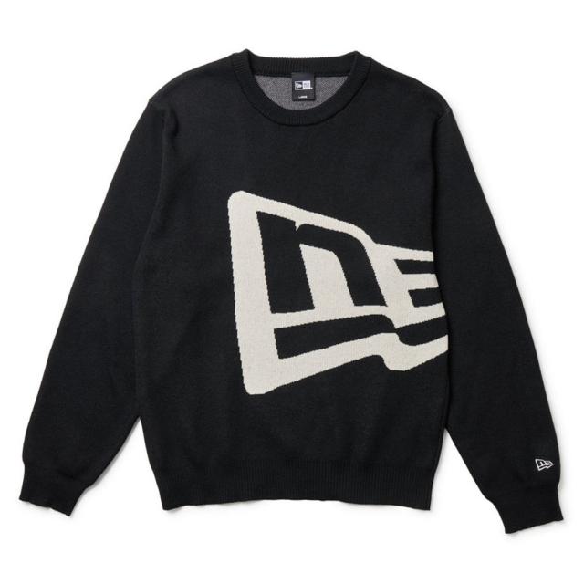 ニューエラ(NEW ERA)ゴルフウェア ニットセーター フラッグロゴ 長袖 14669877(Men’s)