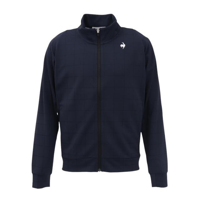 ルコックスポルティフ(lecoqsportif)ゴルフウェア 吸汗 ウィンドウペン柄 長袖カットソー LG5SSW50M NV…