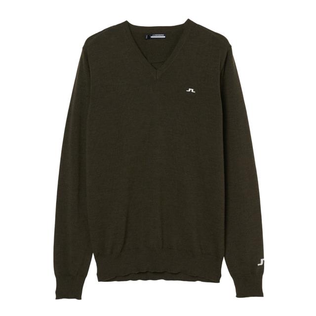 J.LINDEBERG(J.LINDEBERG)ゴルフウェア Lymann Vネックメリノウールセーター 071-14910-…