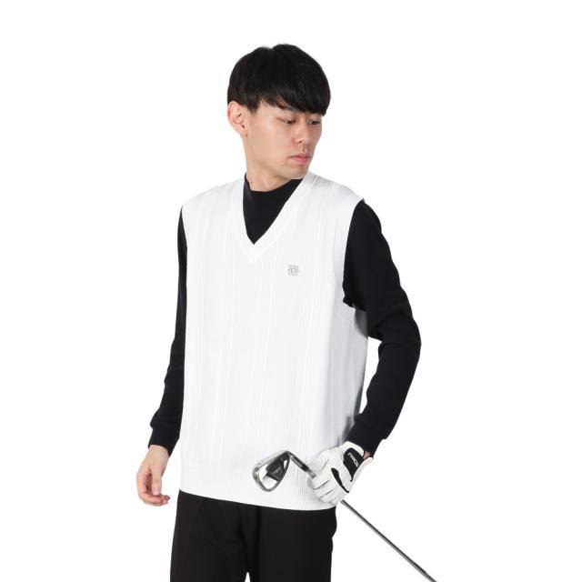 セントアンドリュース(ST.ANDREWS)ゴルフウェア 12G V地柄 Vネックニットベストプルオーバー 042-51732…