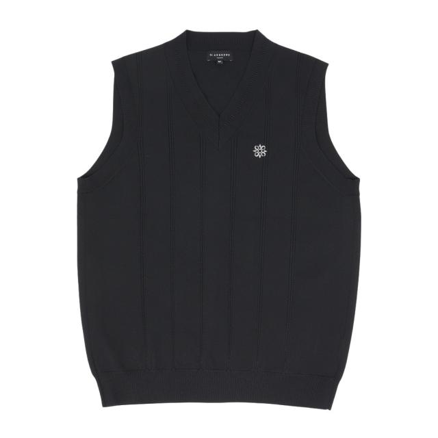 セントアンドリュース(ST.ANDREWS)ゴルフウェア 14G天竺×ケーブル Vネックニットベスト 042-5273851-…