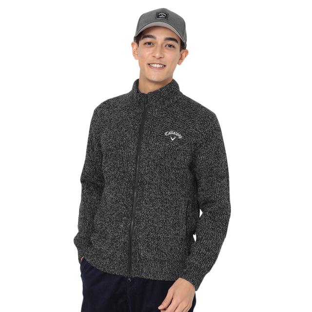 キャロウェイ(CALLAWAY)ゴルフウェア 裏地付きフルジップニット C25218107-1010(Men’s)