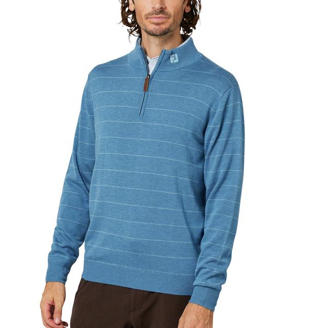 フットジョイ(FOOT JOY)ゴルフウェア 吸汗 ウールヘザー クオータージップ 長袖セーター FJ-F25-M12 385…