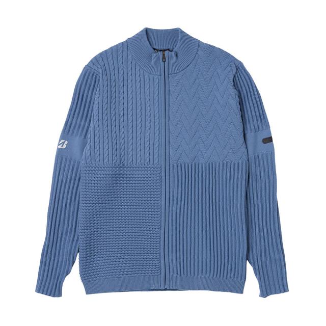 ブリヂストンゴルフ(BRIDGESTONE GOLF)ゴルフウェア UL長袖前開きセーター FBM01BBLLL(Men’s)