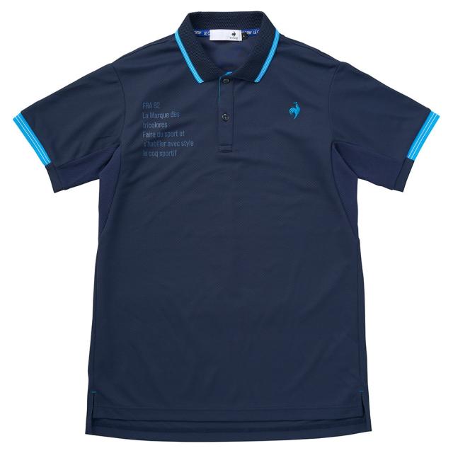 ルコックスポルティフ(lecoqsportif)ゴルフウェア 冷感 部分メッシュ ベーシックデザイン 半袖ポロシャツ LG5S…