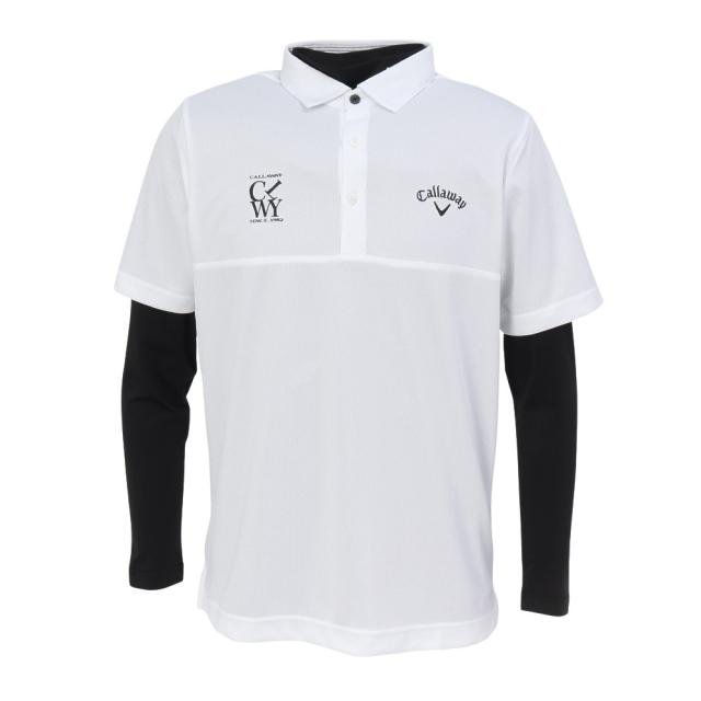 キャロウェイ(CALLAWAY)ゴルフウェア 吸汗速乾 セットシャツ インナー付き C25234108-1030(Men’s)