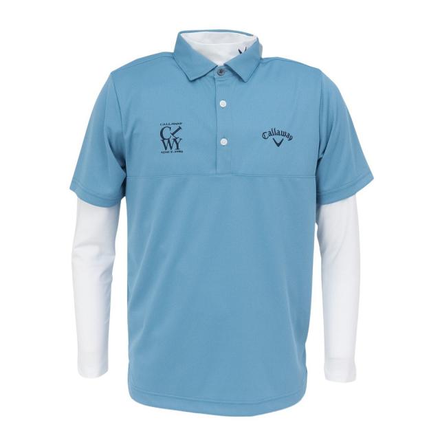 キャロウェイ(CALLAWAY)ゴルフウェア 吸汗速乾 セットシャツ インナー付き C25234108-1110(Men’s)