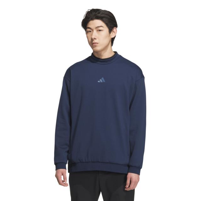 アディダス(adidas)ゴルフウェア 長袖 スウェットシャツ JUW93-JM9584 NVY(Men’s)