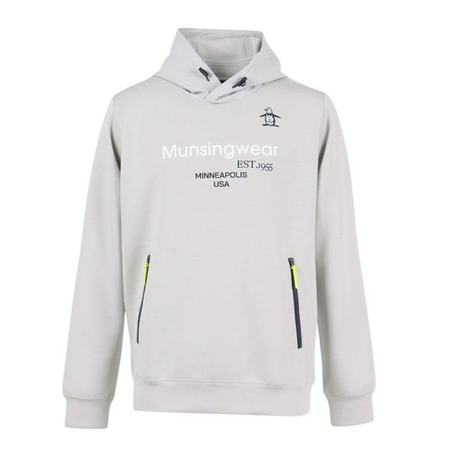 マンシング(MUNSING)ゴルフウェア EASY MIDDLER 長袖パーカー ロゴプリント フーディ MG5FSW22M …