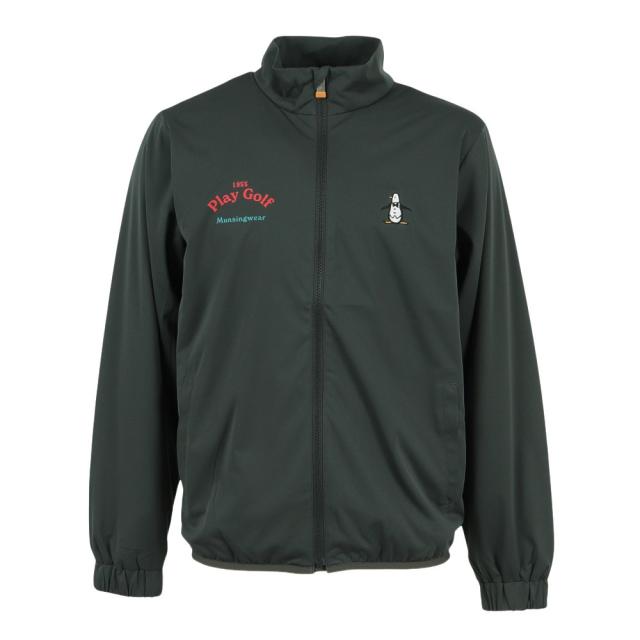 マンシング(MUNSING)ゴルフウェア はっ水ストレッチ カットソーブルゾン 長袖 MG5SSW81M GY00(Men’s)