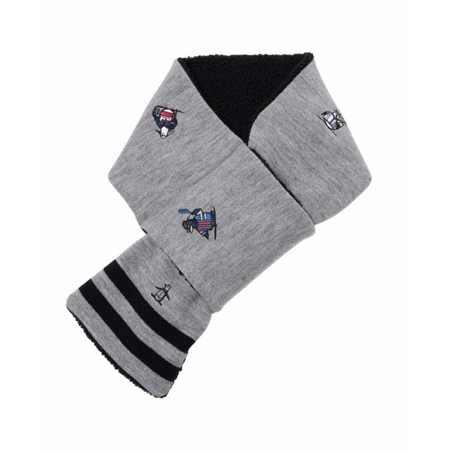 マンシング(MUNSING)ペンギンキャラクター刺しゅう コンパクトマフラー MG5FNW04M GY00(Men’s)