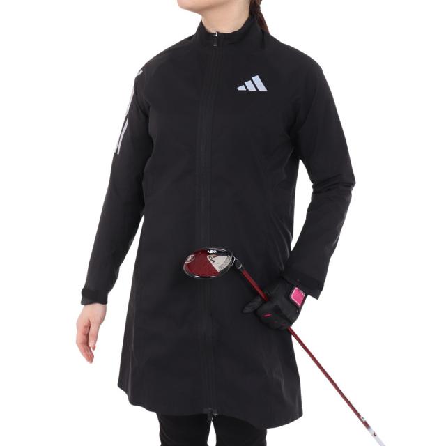 アディダス(adidas)ゴルフウェア レインウェア 防水 撥水 ワンピース 収納袋付 BXE40-IA9338BK(Lady…