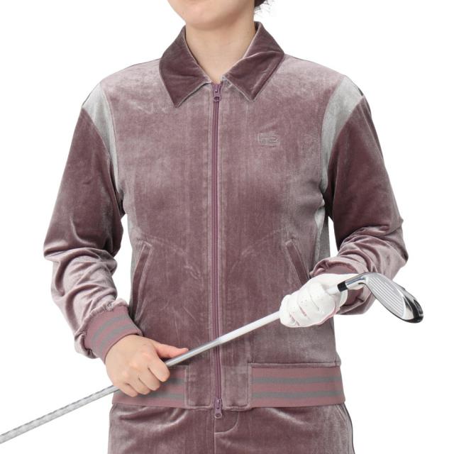 ROSASEN(ROSASEN)ゴルフウェア アウター UVカット A-Line ベロアトラックジャケット 048-52911…