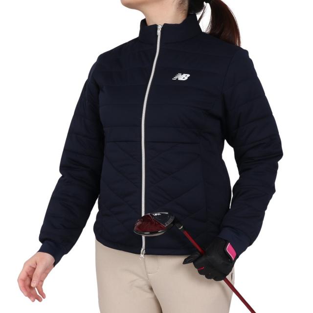 ニューバランス(new balance)ゴルフウェア アウター 撥水 防風 ストレッチ 中綿 フルジップ ブルゾン 012-4…