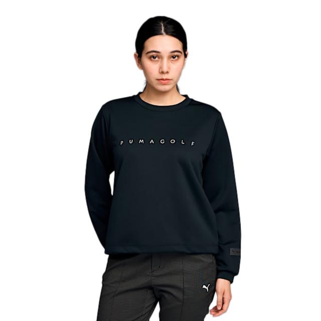 プーマ(PUMA)ゴルフウェア アウター PB 長袖 クルーネックプルオーバー 635835-01(Lady’s)