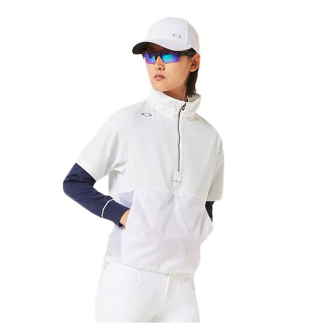 オークリー(OAKLEY)ゴルフウェア アウター ELEVATE 半袖プルオーバージャケット FOA500876-100(La…