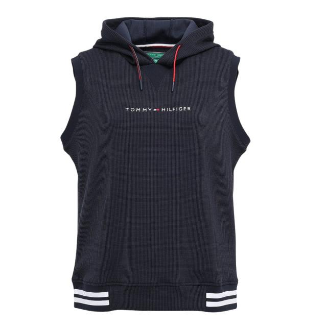 トミーヒルフィガーゴルフ(  GOLF)ゴルフウェア ワッフルスウェットフーディーベスト THLA5…